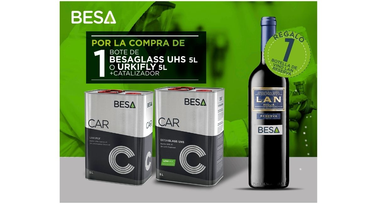 BESA regala una botella de vino por cada compra de un envase de sus barnices BESA-GLASS UHS Y ...