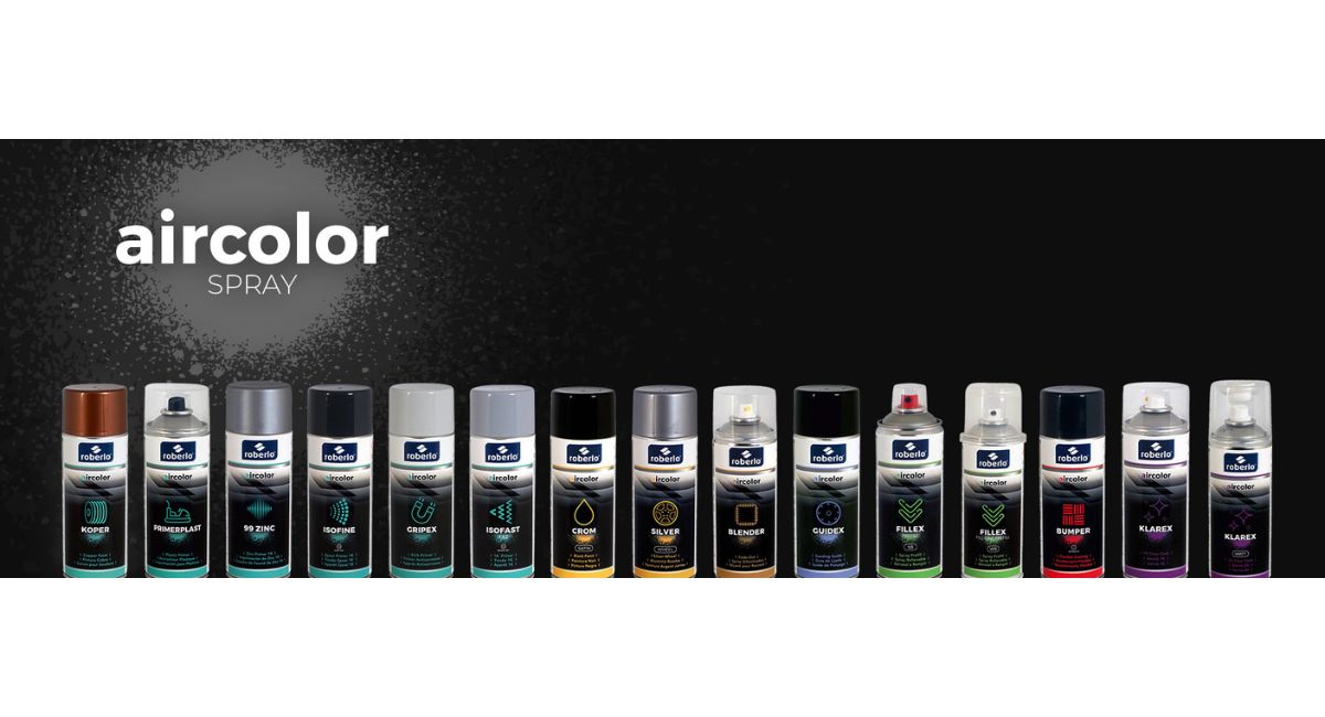 La gama de aerosoles Aircolor de Roberlo renueva imagen